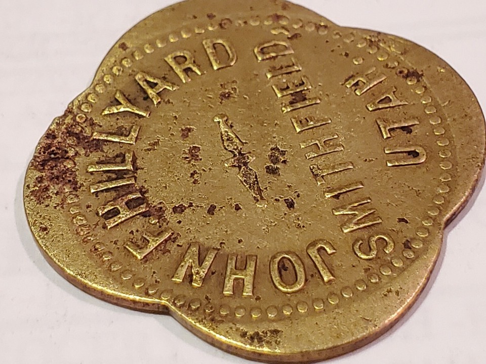 John F Hillyard Smithfield Utah Trade Token 10 Cents In Merchandise (Y8 ...