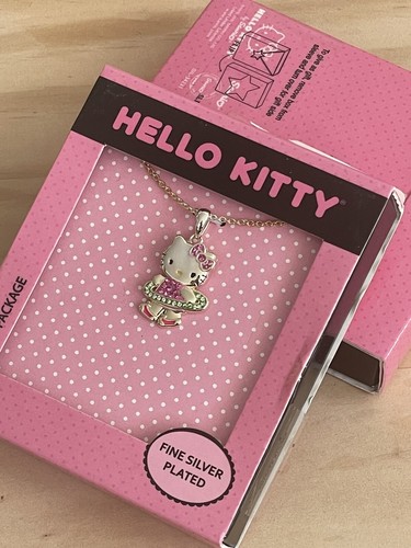 Hello kitty Hula Hoop Crystals Necklace Chain 16”Gift Box 🎁 | eBay