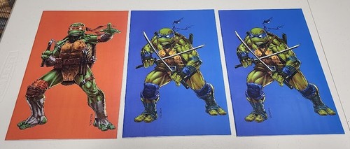 Lot of (3) TMNT #1 SDCC Virgin Variants Leonardo & Michelangelo ESCORZA ...