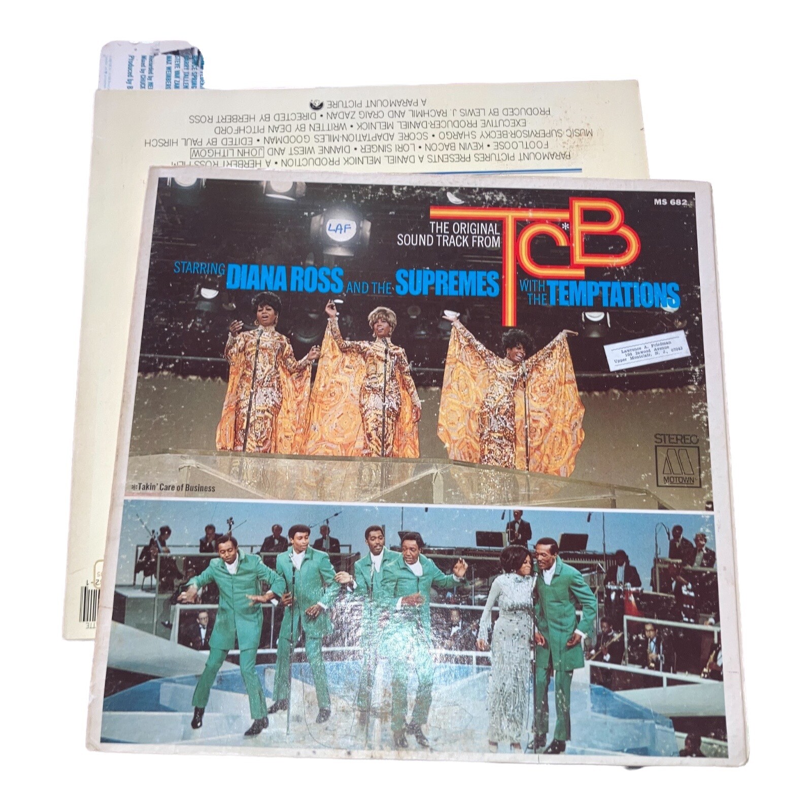 VINYL RECORD LP Diana Ross Supremes TCB Temptations | eBay