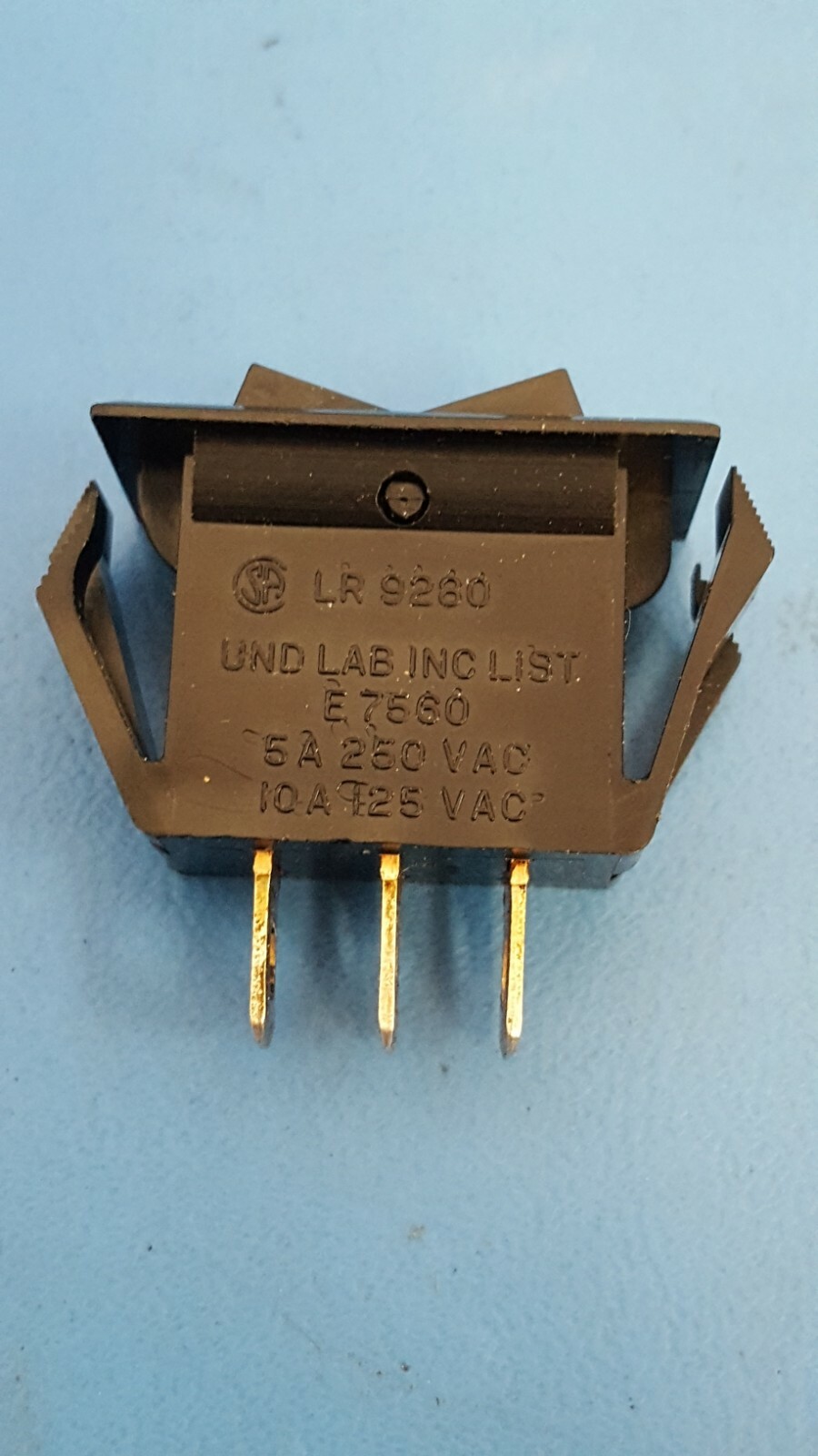 (2pcs) Switch Rocker 10A, 125V SPST Panel Mount Quick Connector, Alco ...