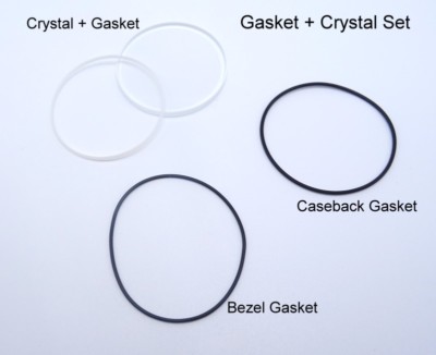 Crystal + Gasket Set 7S26-0040 SKX031 ( Caseback Bezel Crystal ) SET | eBay