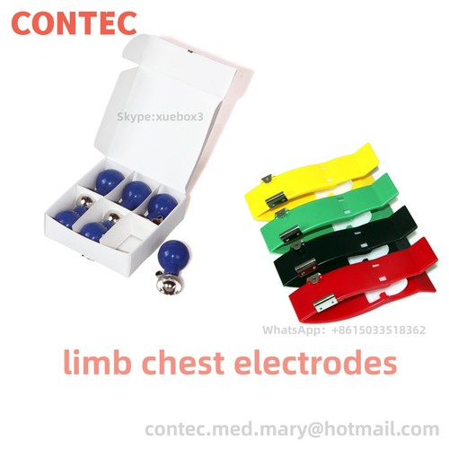 Adult Chest Suction Cup Bulb&Limb Clamp ECG EKG Electrodes for Snap ...