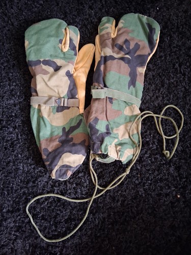 Army Cold Weather Trigger Finger Mittens Hawkeye Glove LG D4 | eBay