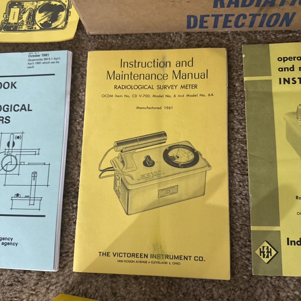 NOS Geiger Counter CD V-777-1 Shelter Radiation Detection Set Cold War ...