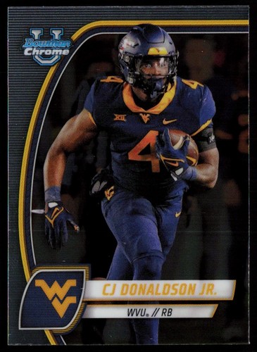 CJ DONALDSON JR. 2024 BOWMAN CHROME UNIVERSITY FOOTBALL RC WEST ...