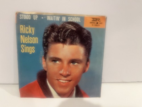 Ricky Nelson Sings Stood Up Waitin' In School Vinyl 7" 45RPM 1957 ...