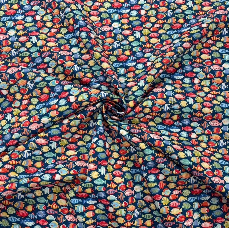 Seaside Cotton Fabric Mixed Ocean Nautical Sea Beach Patchwork Craft ...