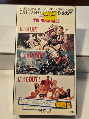 JAMES BOND 007 THUNDERBALL NEW SEALED VHS TAPE 1993 | eBay