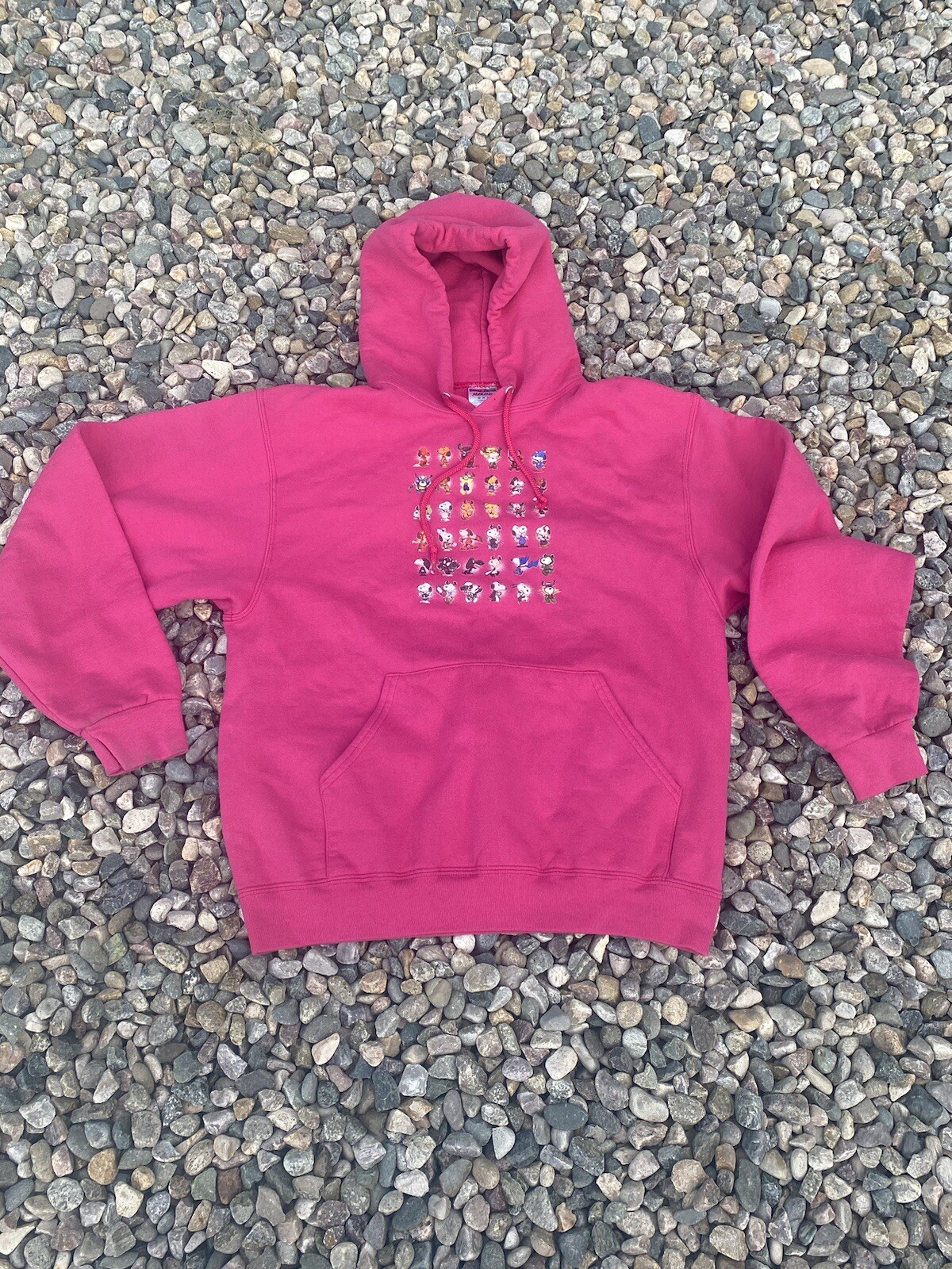 Rare HTF Pink Snoopy In Character Hoodie Jerzees Nubl… - Gem