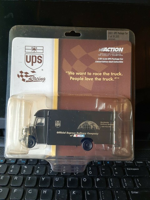 UPS Racing Truck 2001 By Action Collectible 1:64 Scale UPS Package Car ...