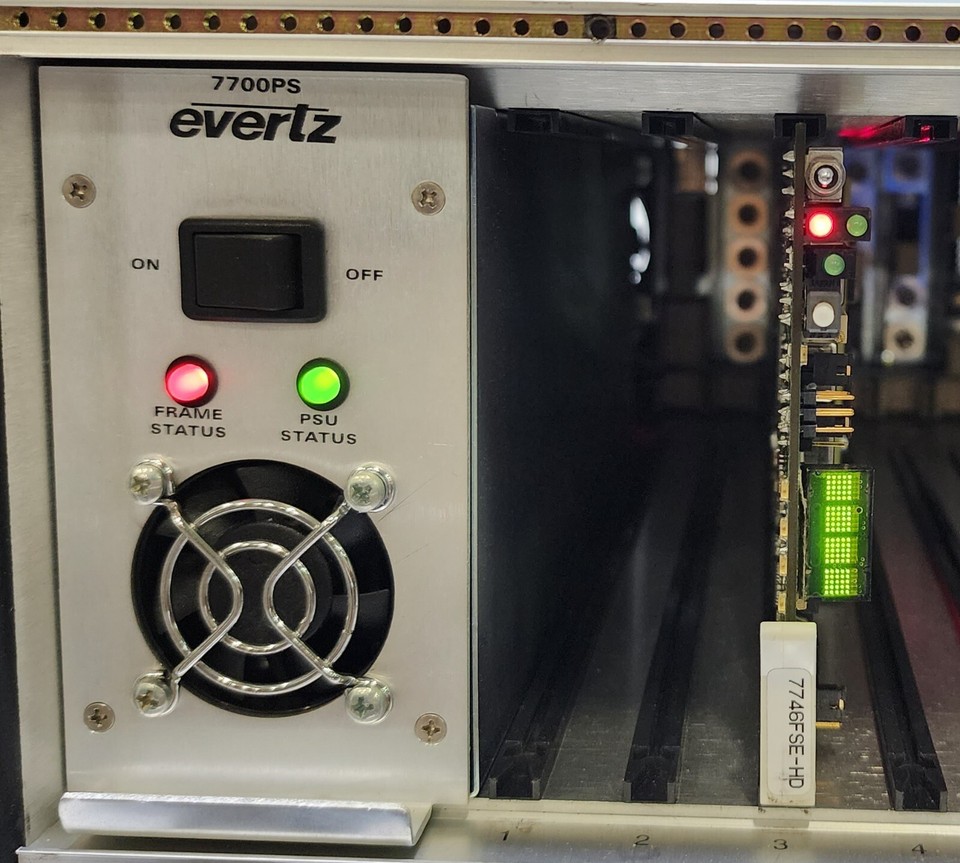 Evertz 7746FSE-HD +3RU HD/SD SDI Frame Synchronizer Sync Rev.C +3RU ...