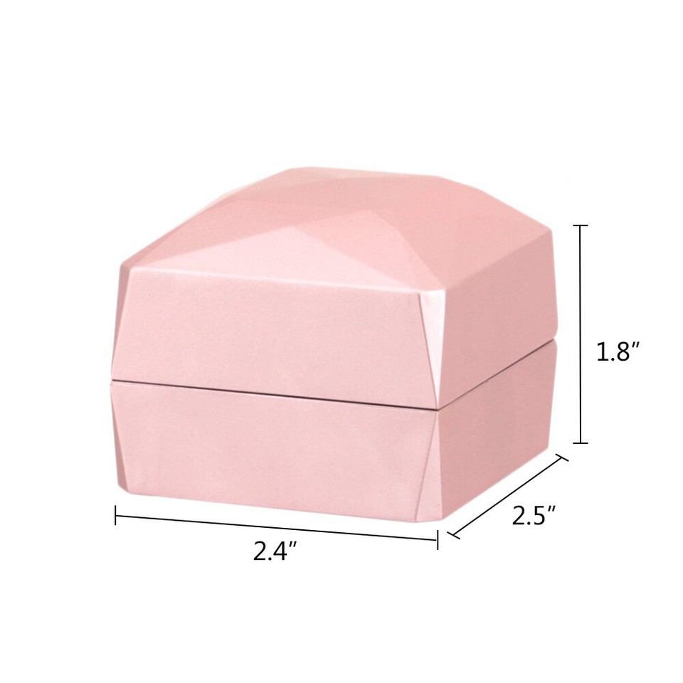 10PC LED light Jewelry Box Necklace Pendant Ring Stroage Holder for ...