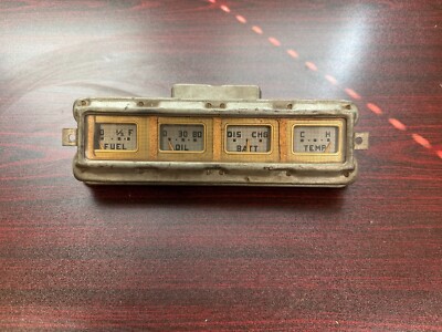 1946-1948 Ford Gauge Cluster Dash Display for Fuel Oil Battery and Temp ...