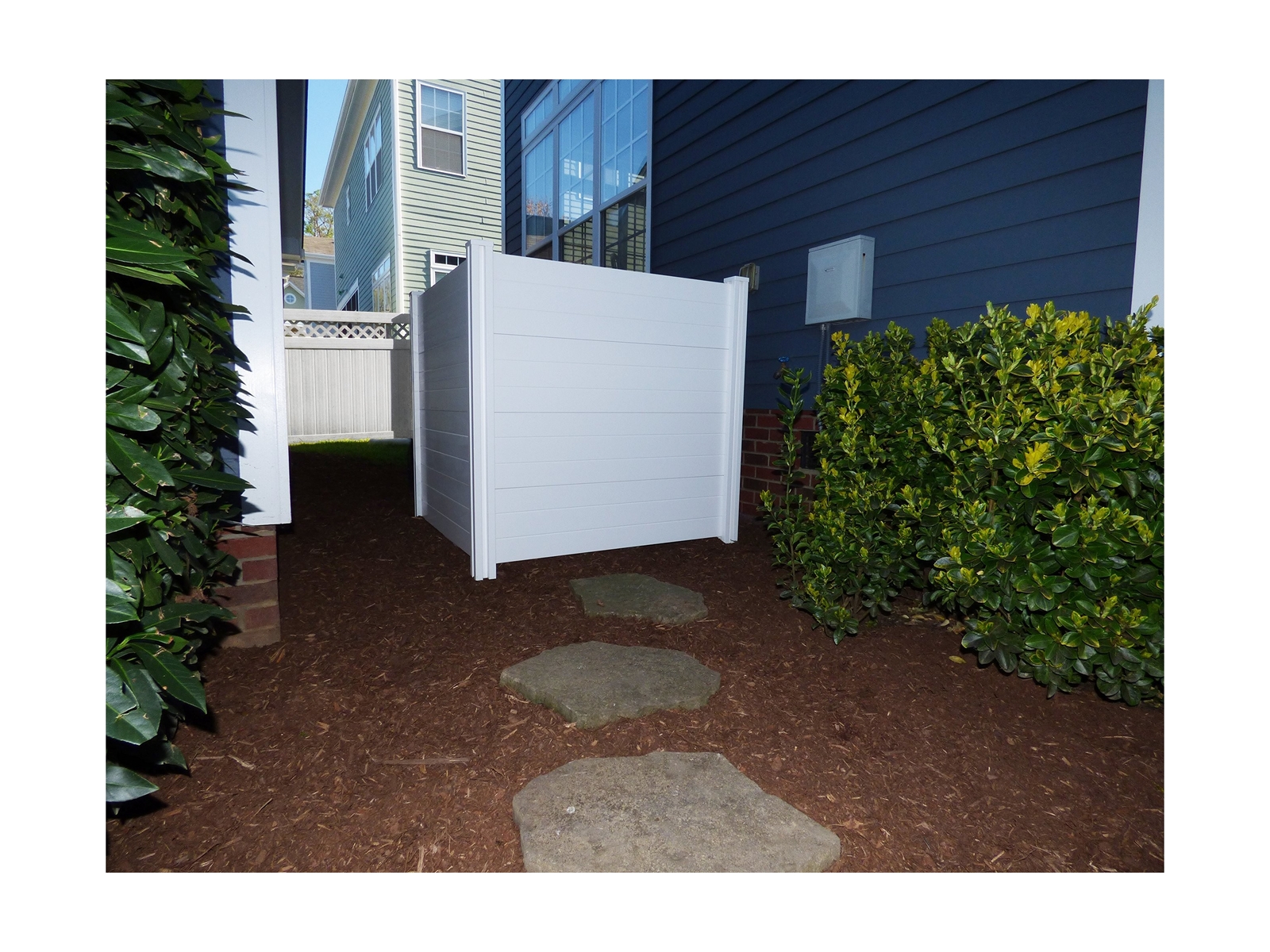 Enclo Privacy Screens ZP19014 No Dig Premium Vinyl Privacy Fence Screen ...
