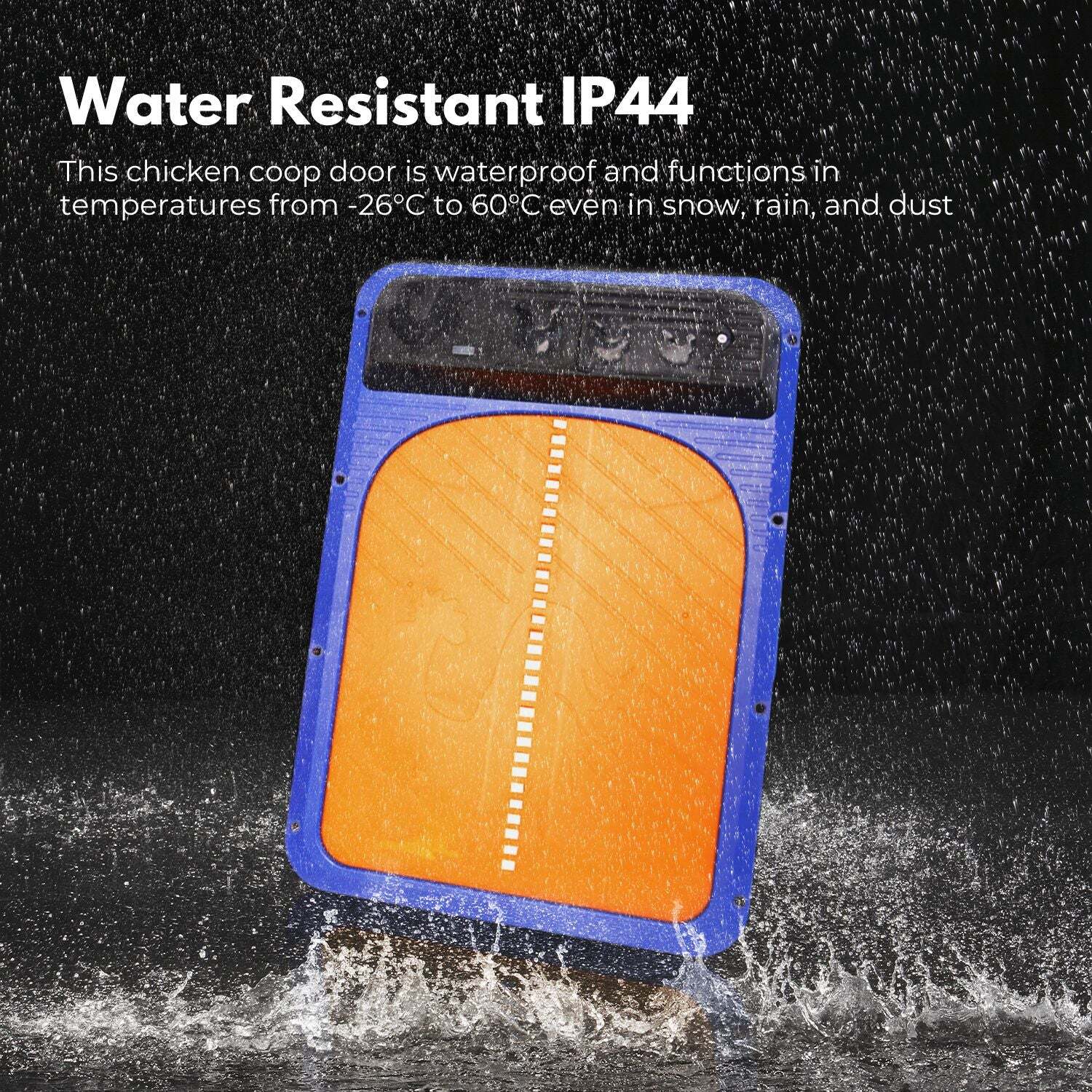 FLOOFI Automatic Chicken Coop Door Opener with Light Sensing (Blue and ...