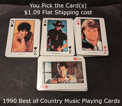 1990 Best of Country Music Playing Cards-YOU PICK THE CARD(S)-$1.09 ...