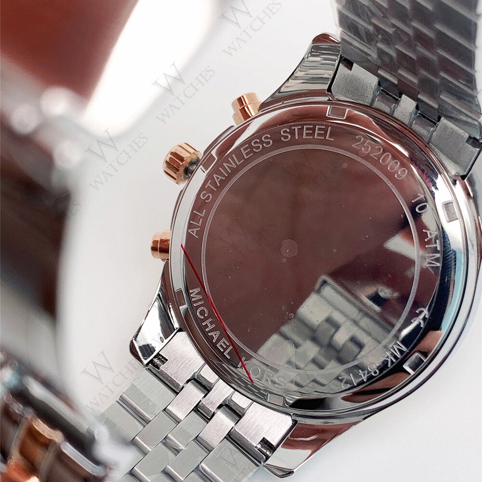 Michael Kors MK8412 Lexington Two Tone Stainless Steel Bracelet Women's ...