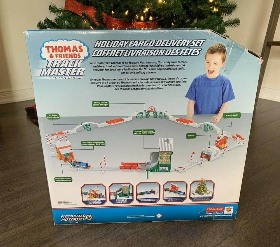New In Box THOMAS & FRIENDS Trackmaster HOLIDAY CARGO DELIVERY SET ...