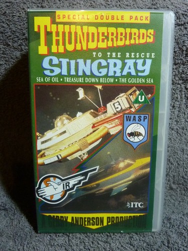 Thunderbirds to the Rescue ,Stingray,Sea of Oil... VHS tape Special ...