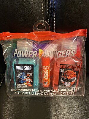 ***Power Rangers Soap, Lip Balm, & Hand Sanitizer Kit for Kids~Brand ...