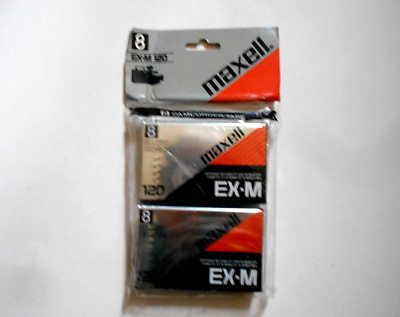 Maxwell EX-M Metal Particle 8mm P6-120EX Video Cassette 2 pack | eBay