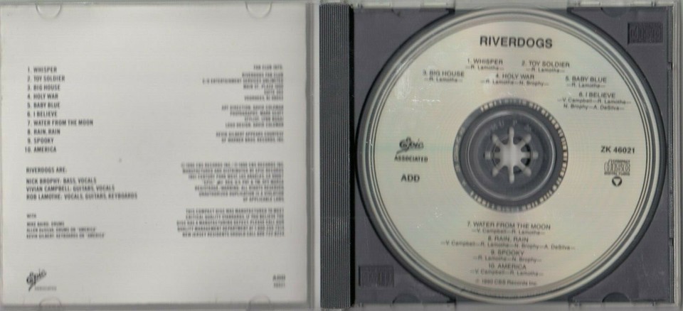 Riverdogs by Riverdogs (CD, Jun-1990, Sony Music Distribution (USA)) VG ...