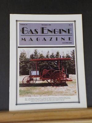 Gas Engine Magazine 1989 November Aermotor Windmill Small engine ...