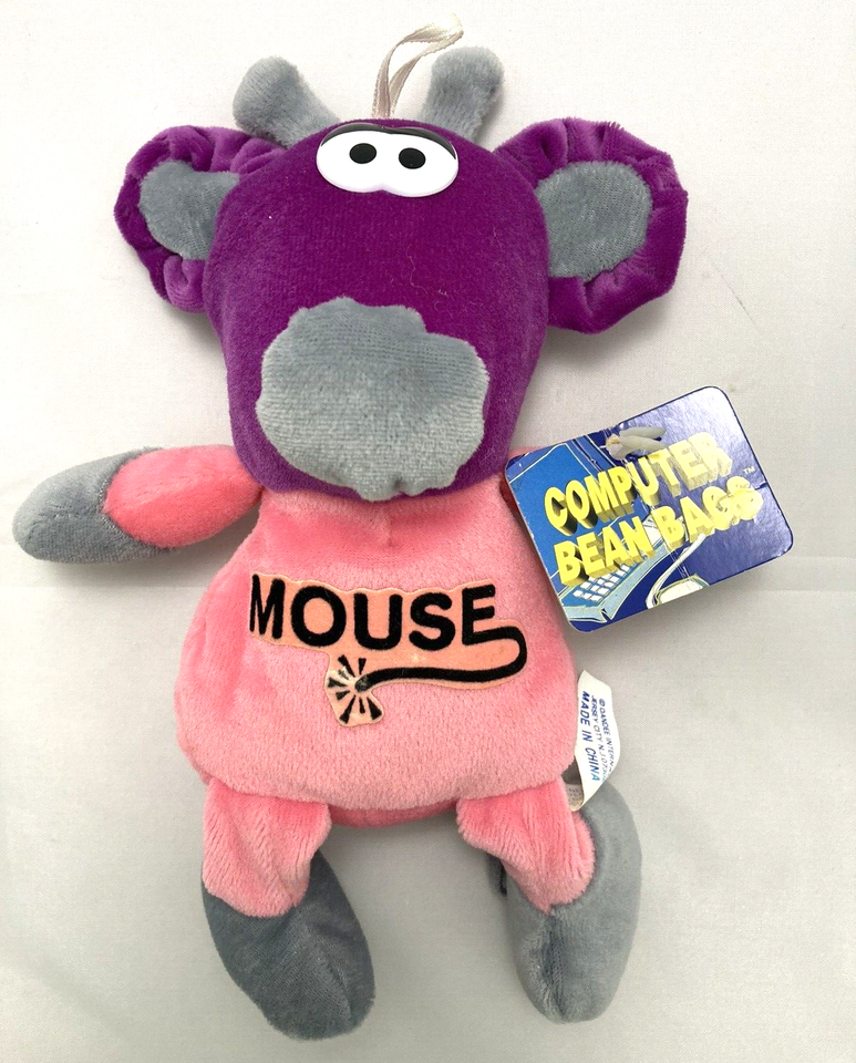 Vintage Dan Dee Computer Bean Bags Mouse - Novelty Nerd Stuffed Plush ...