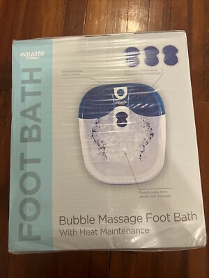 Equate Toe Touch Control Bubble Massage Foot Bath - New Sealed | eBay