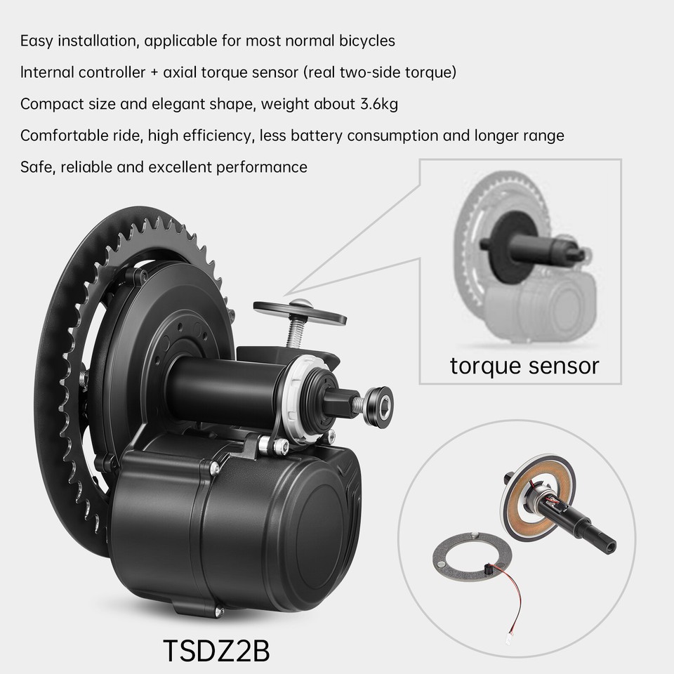 TSDZ2B tongsheng 48V 500W 350W tsdz2 mid motor with Torque Sensor ...