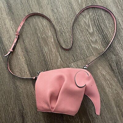 Loewe Elephant Mini Bag Crossbody Candy Pink Leather | eBay Loewe Elephant Mini Bag Crossbody Candy Pink Leather | eBay