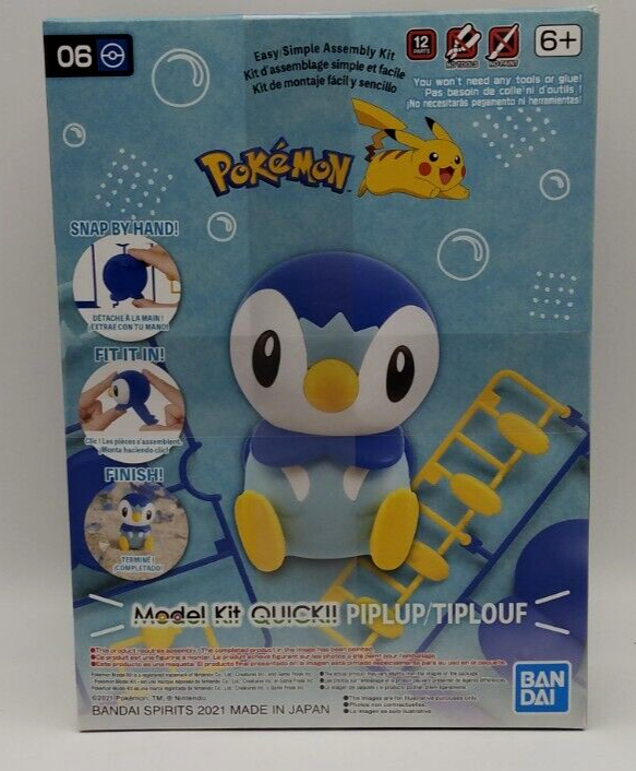 Bandai Pokemon Model Kit Quick !! Piplup # 6 Sealed in Box | eBay