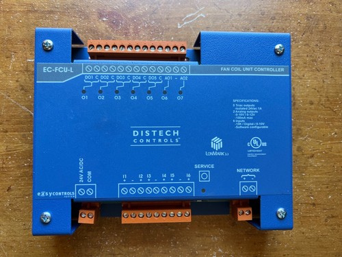 DISTECH Controls LonMark Fan Coil Unit Controller EC-FCU-L HVAC Made in ...