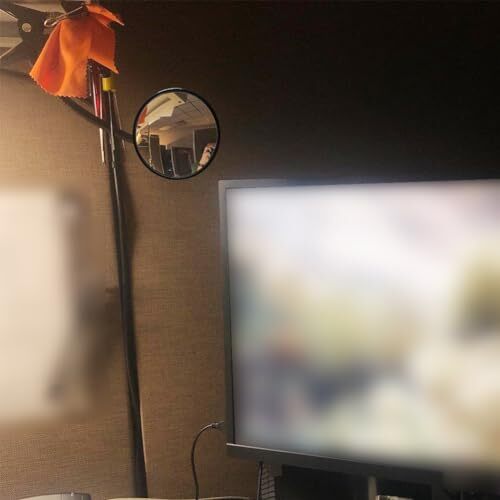 Glass Clip On Rear View Cubicle Mirror Flexible Convex Security Mirror ...