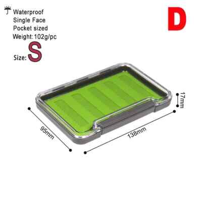 Clear view Acrylic Lid Fly Box ~ foam Insert ~ Slim Pocket Size~ FREE ...