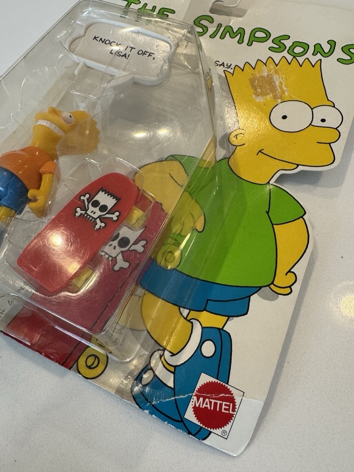 Bart Simpson 1990 Mattel G1 Action Figure "KNOCK IT OFF, LISA!" - NIB ...