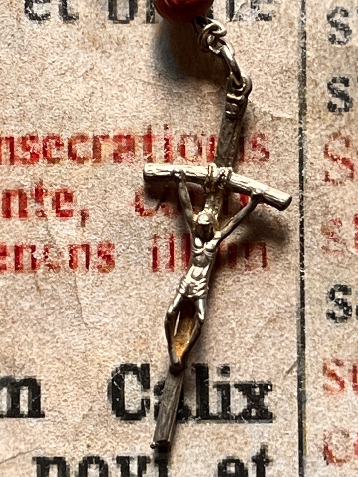 RARE RELIC Padre Pio Rosary "beatification of Padre Pio" : Pope John ...