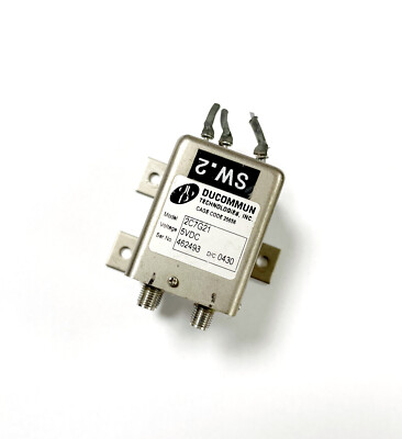 Ducommun DB Products 2C7G21 RF Microwave Transfer Switch up to 18 GHz ...