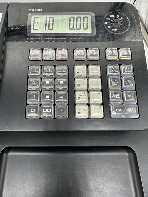 Casio SE-S700 Electronic Cash Register - Black for sale online | eBay