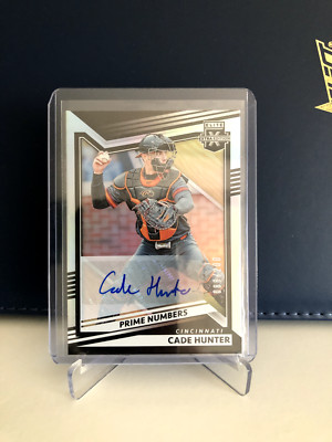 Cade Hunter 2022 Panini Elite Extra Edition Prime Numbers A Autograph ...