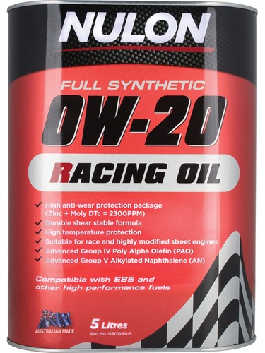 Nulon Full Synthetic 0W-20 Racing Oil 5L (NR0W20-5) | eBay