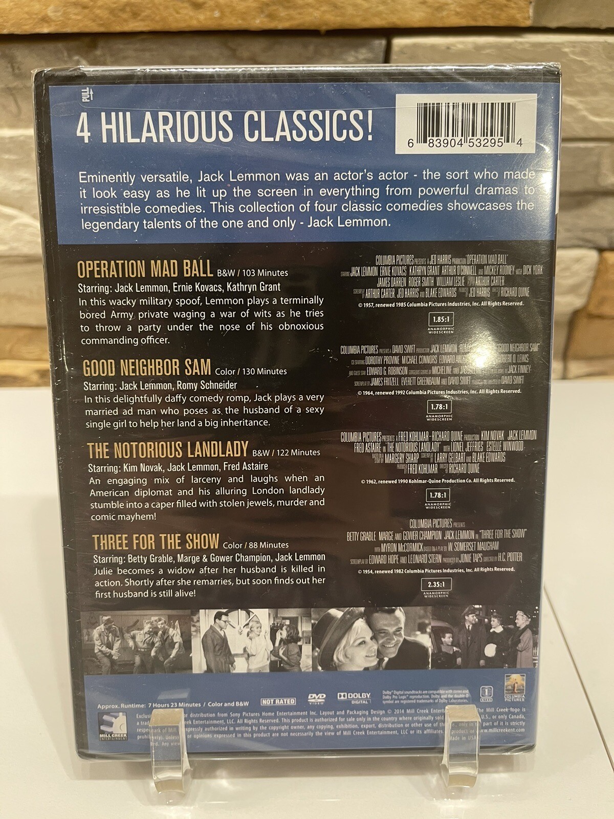 The Jack Lemmon Showcase New And Sealed DVD 4 Movies, 2 Disc Set Color ...