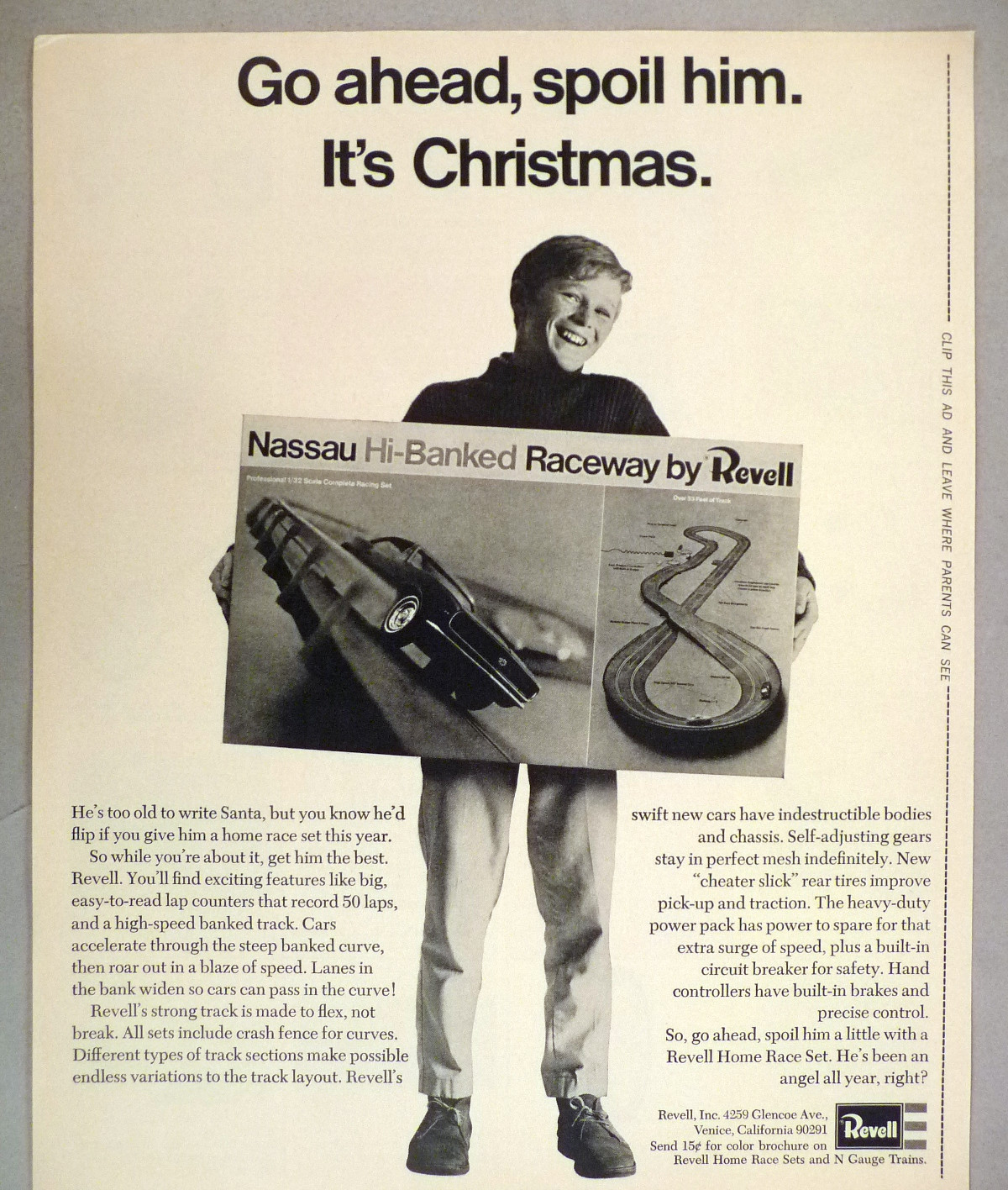 Nassau H-Banked Raceway by Revell PRINT AD - 1969 ~~ car race set ...