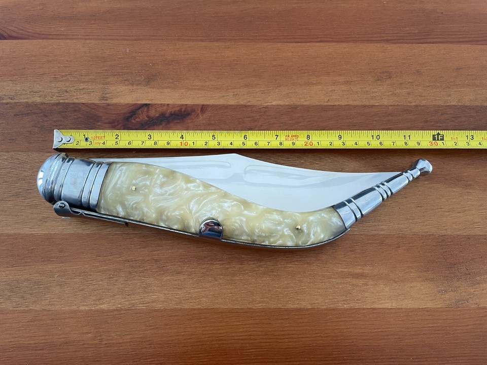 8.85" Giant Navaja Sevillana Folding Pocket Knife Nacre Imitation ...