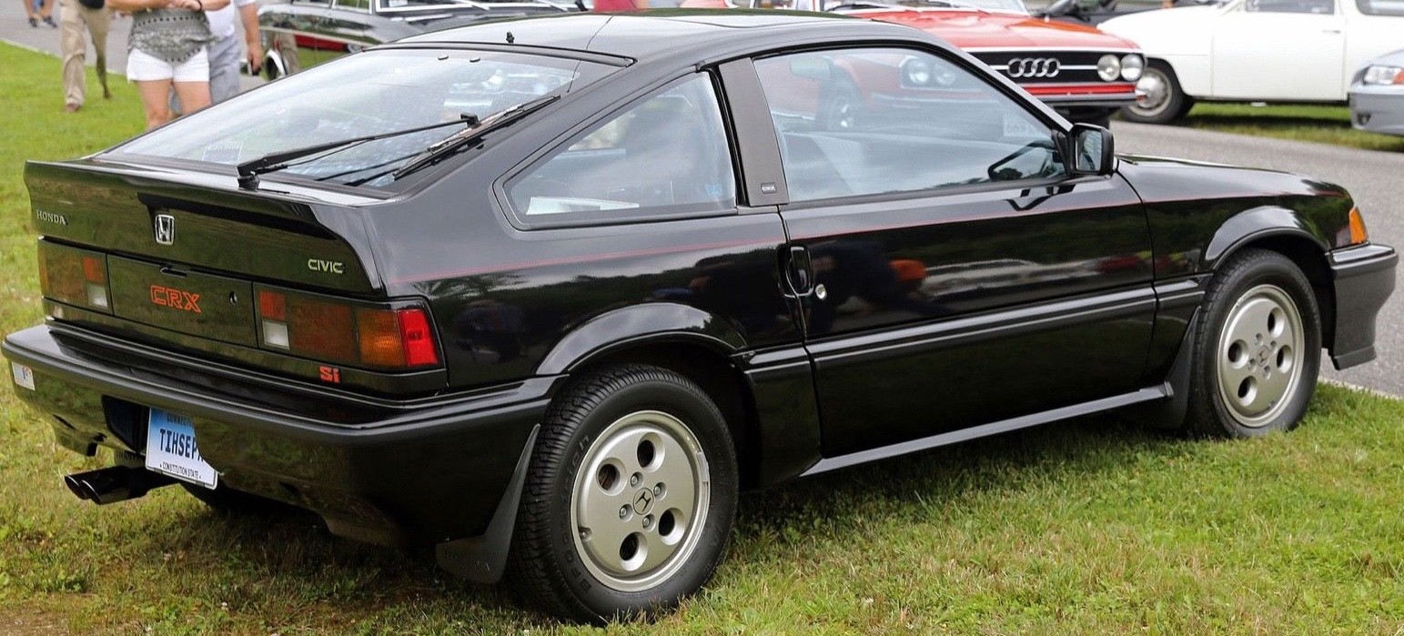 OEM 84-87 Honda CRX EC1 SB2 rear trunk panel lining tail light cover ...