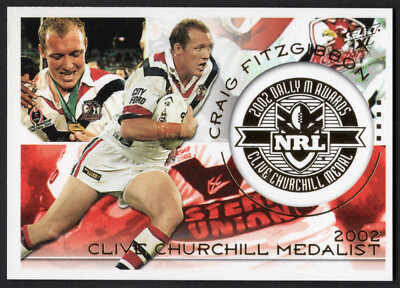 2003 NRL CLIVE CHURCHILL MEDAL [DALLY M AWARDS] DM6 Craig FITZGIBBON ...
