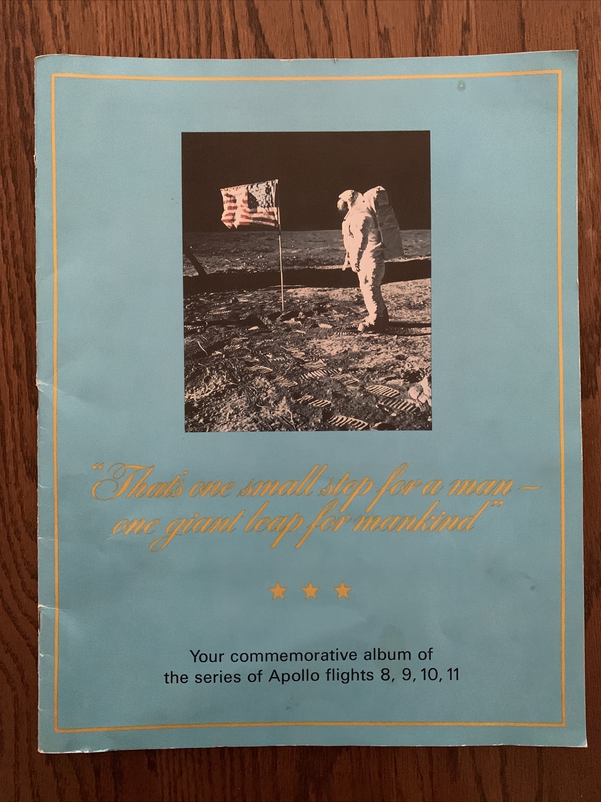 1969 NASA Commemorative Album of Apollo Flights 8 9 10 11 + 16 Insert ...