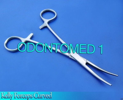 Surgical Kelly Locking Clamp Forceps Curved Artery Tooth Forceps ...