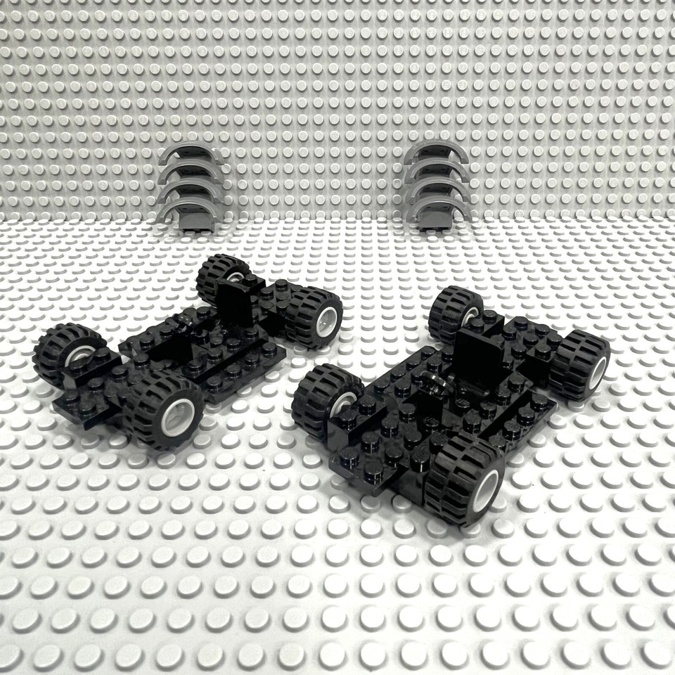 Lego Car Frames for Minifigures: Frames + Wheels + Tires + Fenders ...